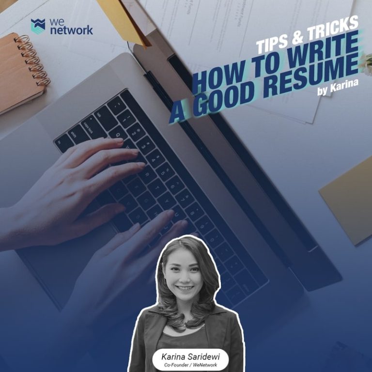 How to write a good resume - WeNetwork